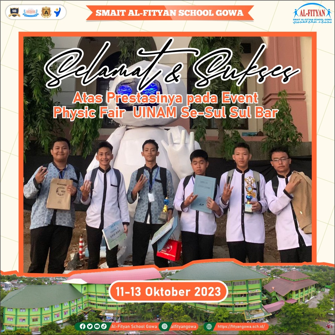 SMAIT AL-FITYAN SCHOOL GOWA MERAIH JUARA 1 PADA KEGIATAN PHYSIC FAIR DI ...